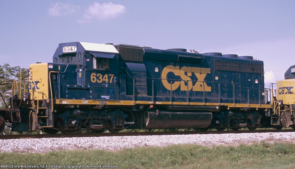 CSX GP40-2 #6347, trailing unit on Q681-25,